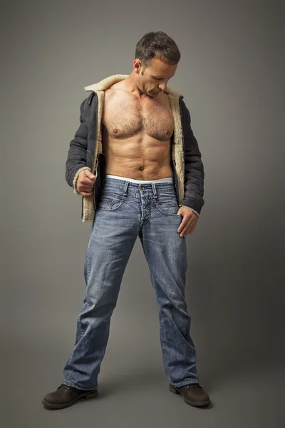 Muscle man leather Stock Photos, Royalty Free Muscle man leather Images ...