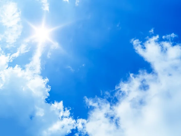 Blue sky sun ray Stock Photo by ©magann 2020620