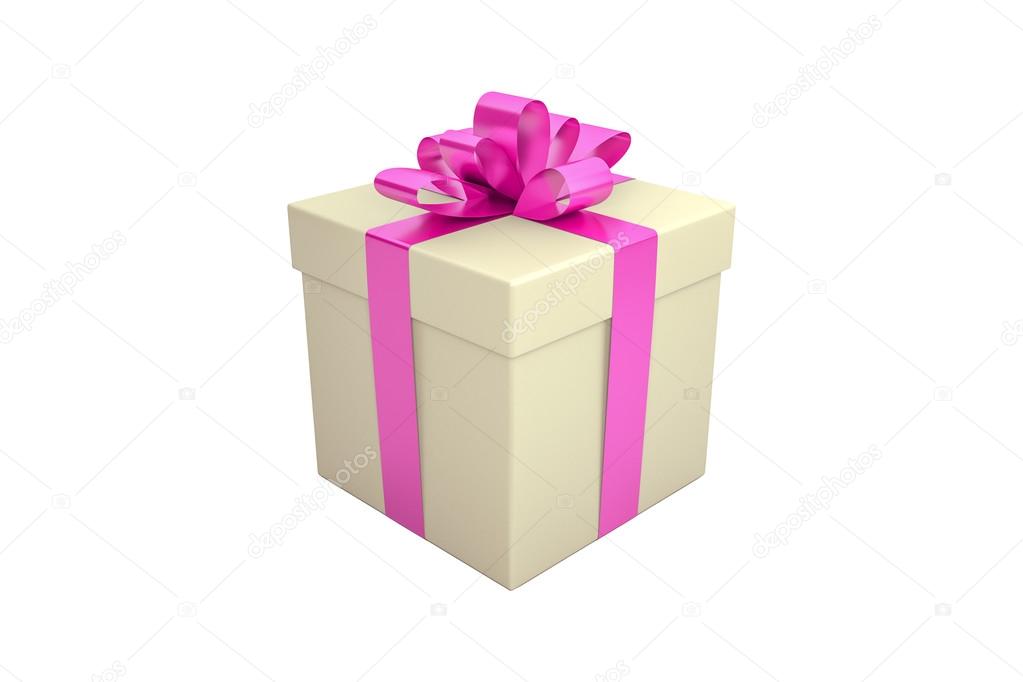 Gift box isolated on white — Stock Photo © magann #32376175