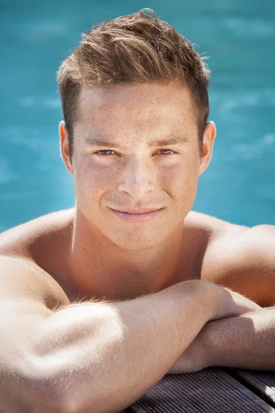 Handsome man pool Stock Photo by ©magann 54734649