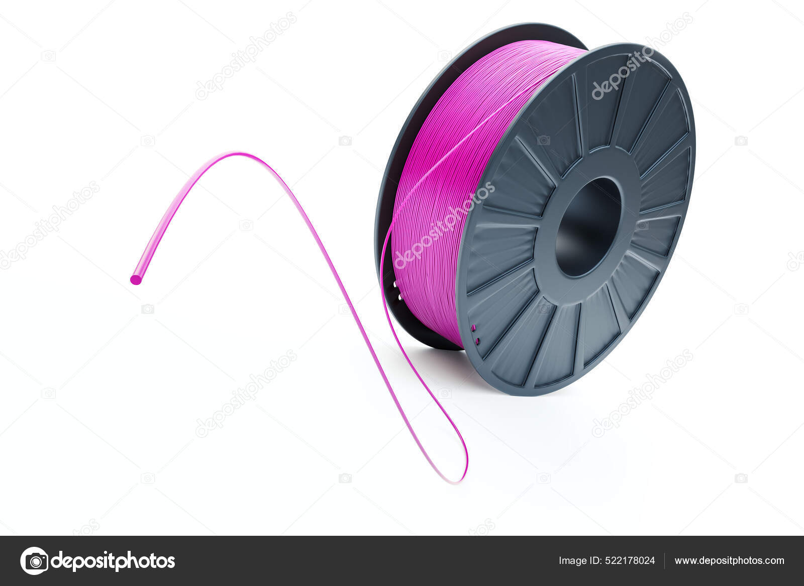 Printer Filament Material Background Illustration Stock Photo by ...