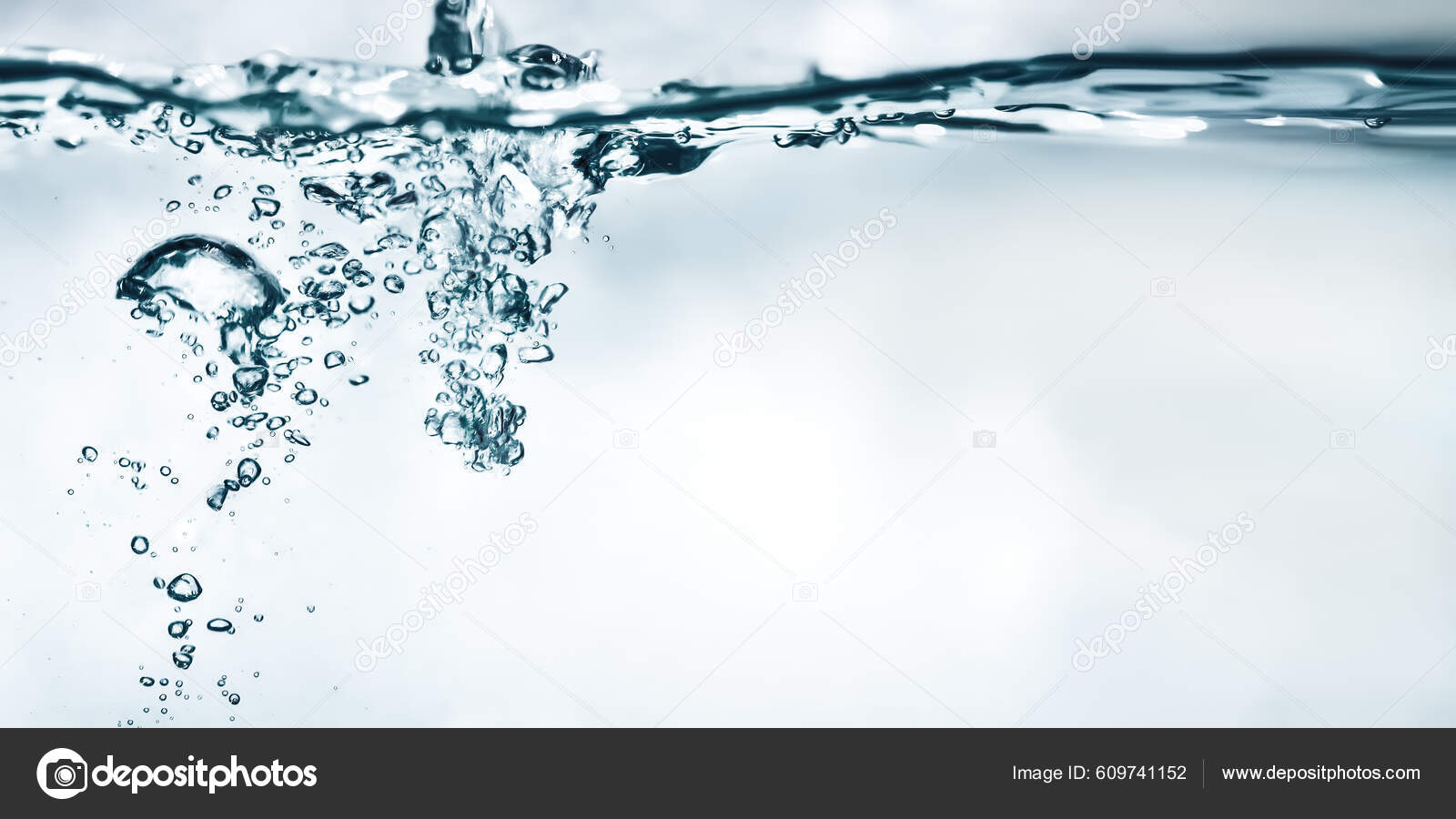 Image Nice Water Air Bubbles Background — Stock Photo © magann #609741152