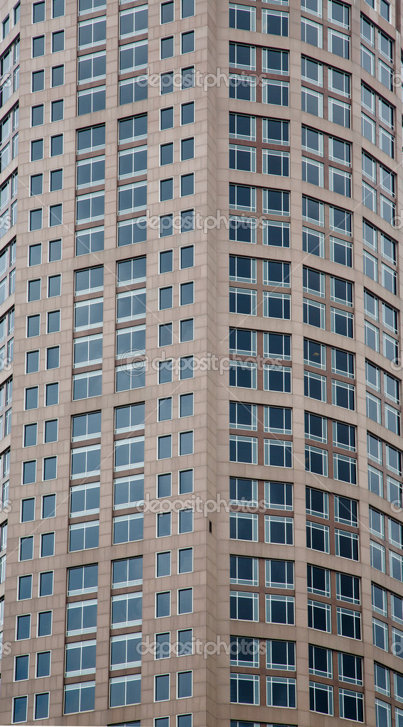 Stone Office Tower in Boston with Blue Windows — Stock Photo © dbvirago ...
