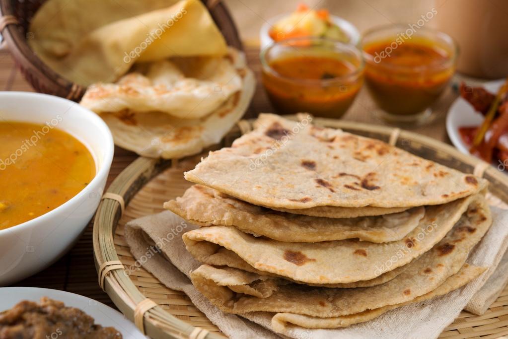 Chapati and roti canai Stock Photo by ©szefei 25326407