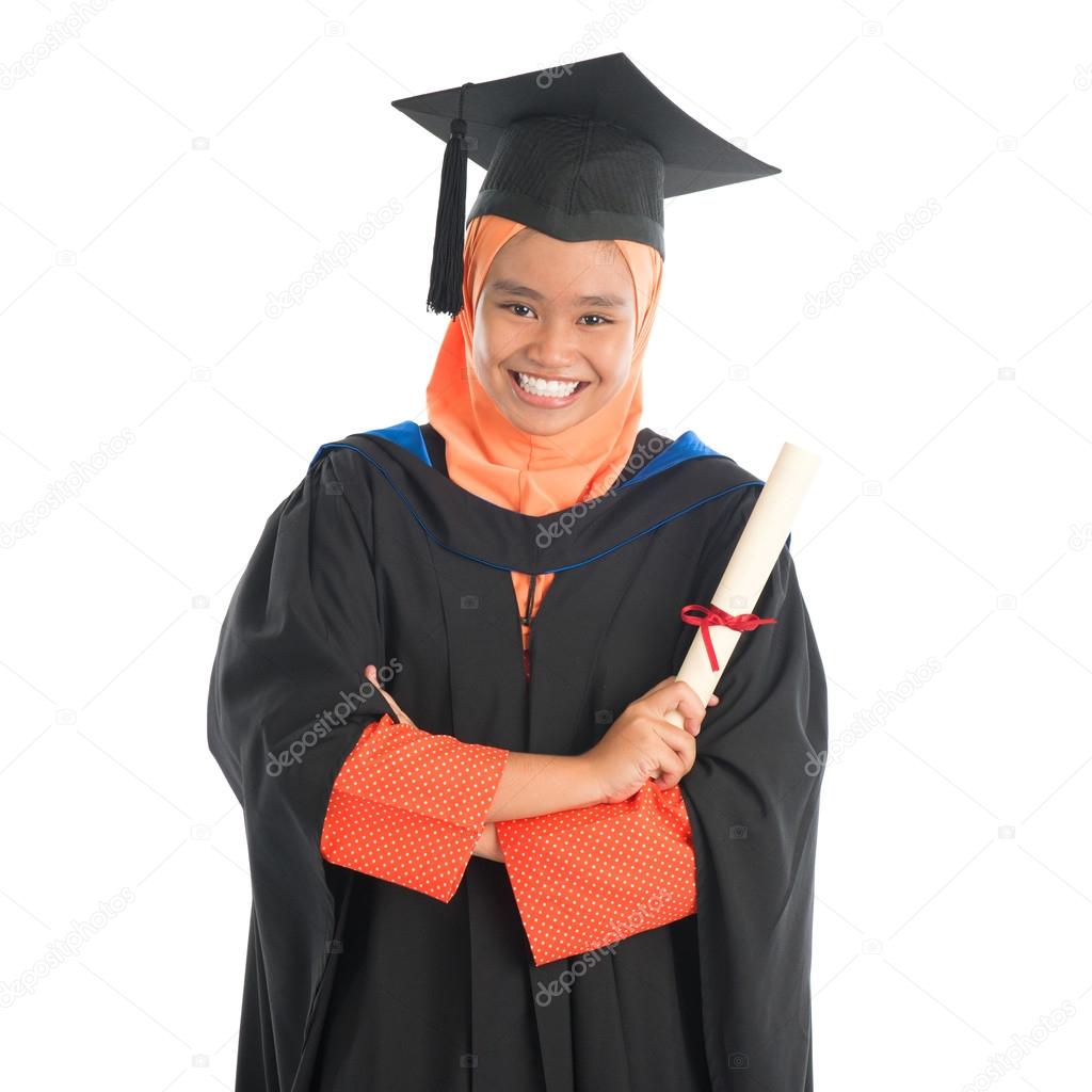 Muslim university student graduate Stock Photo by ©szefei 50042017