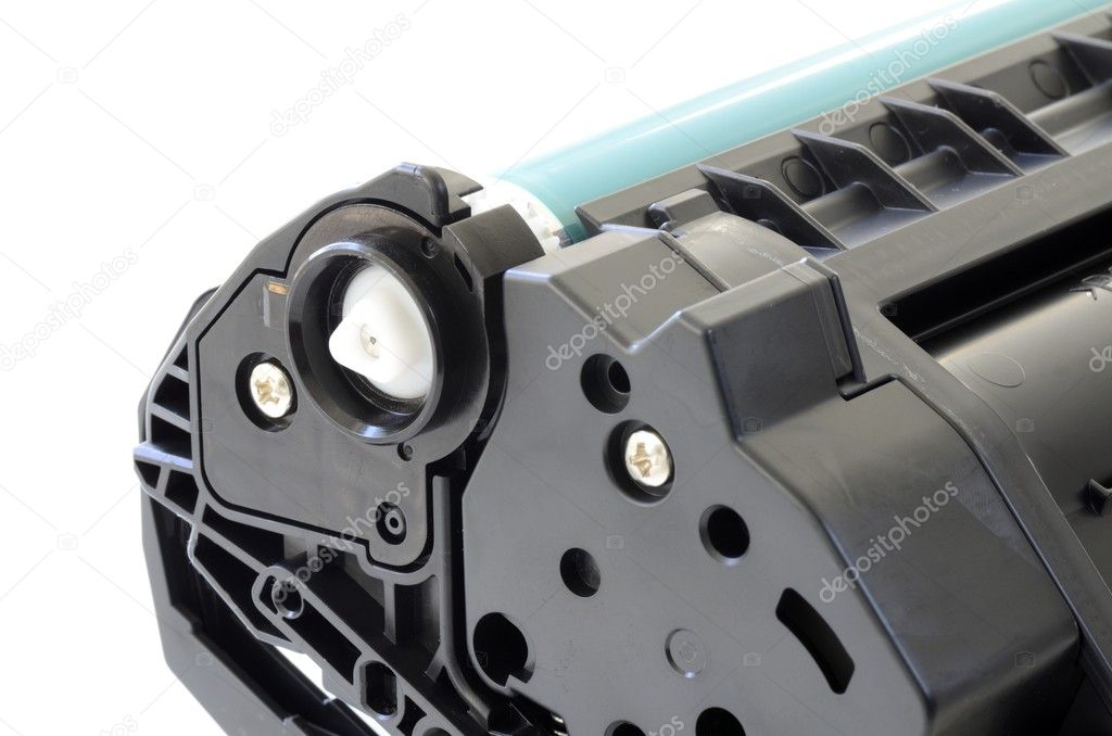 Laser printer cartridge isolated on white — Stock Photo © johnkwan ...