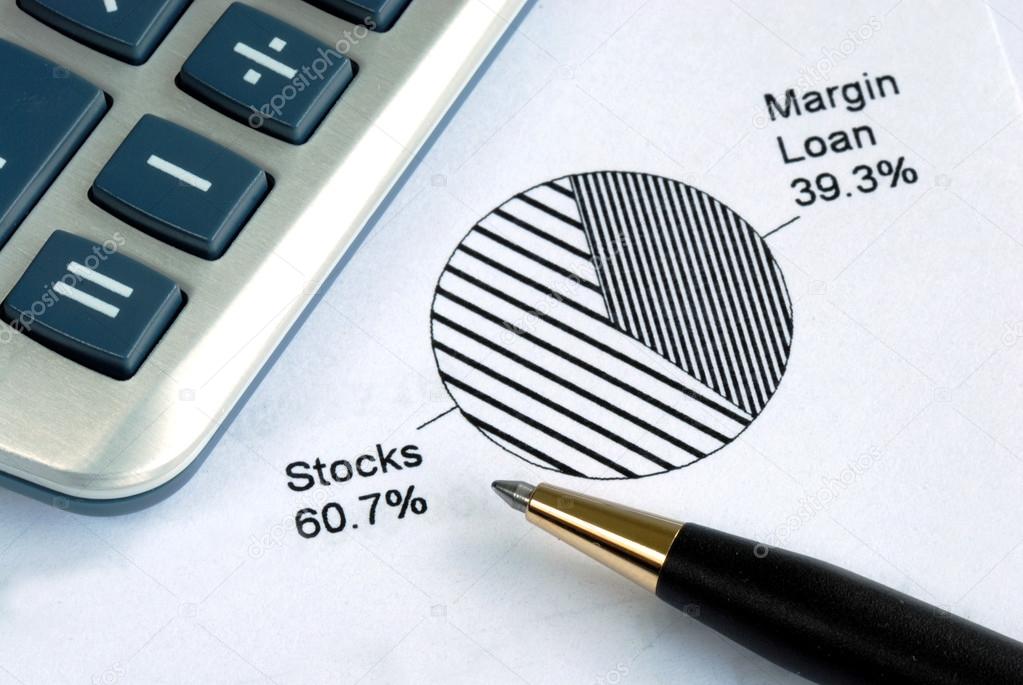 Portfolio allocation illustrates the asset in a pie chart Stock Photo ...