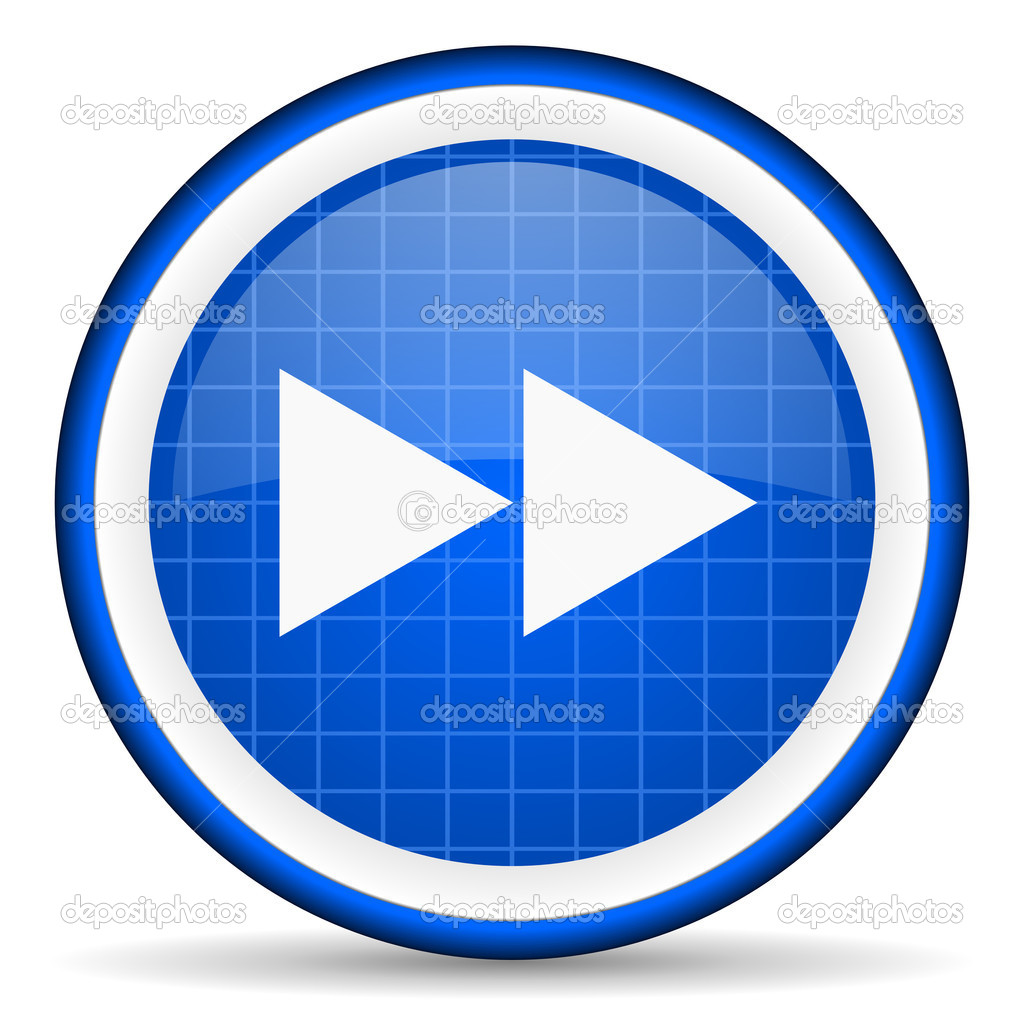 Scroll blue glossy icon on white background — Stock Photo © alexwhite ...