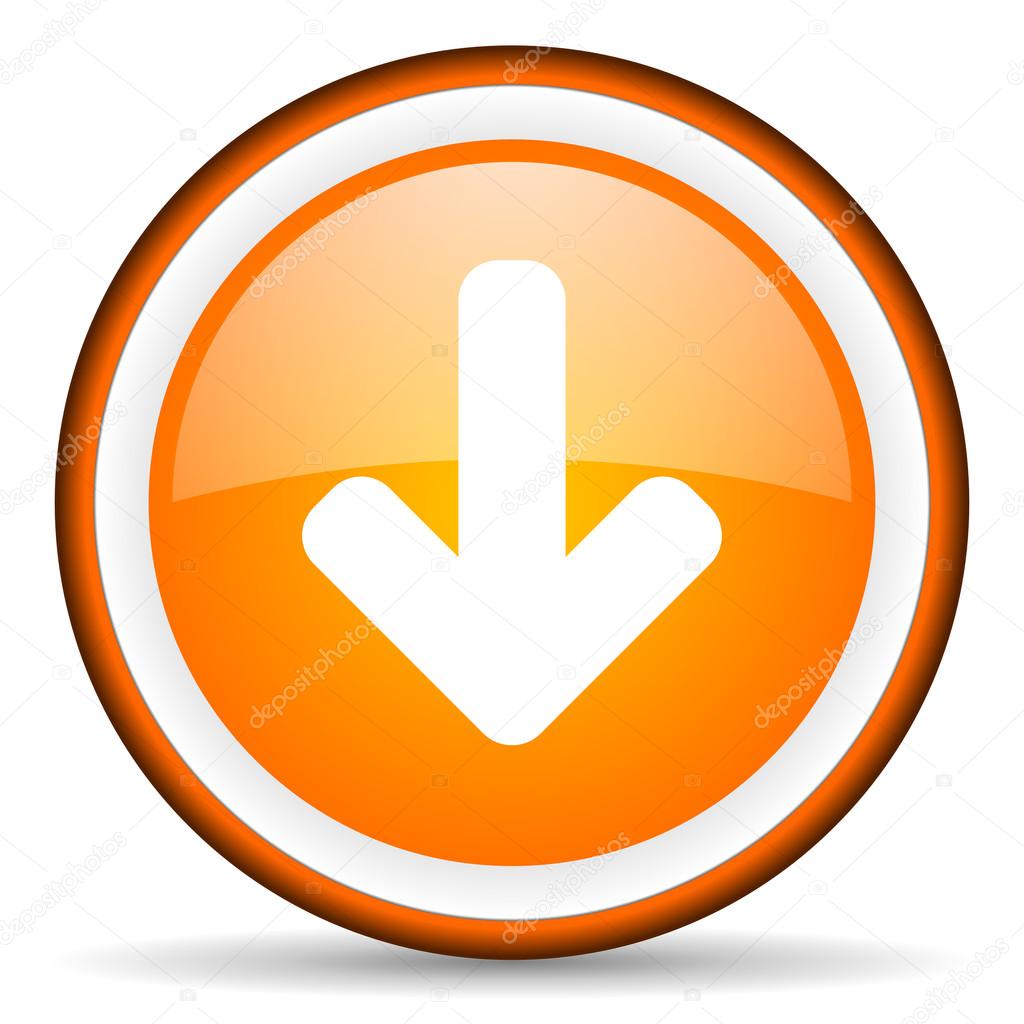 Orange Down Arrow