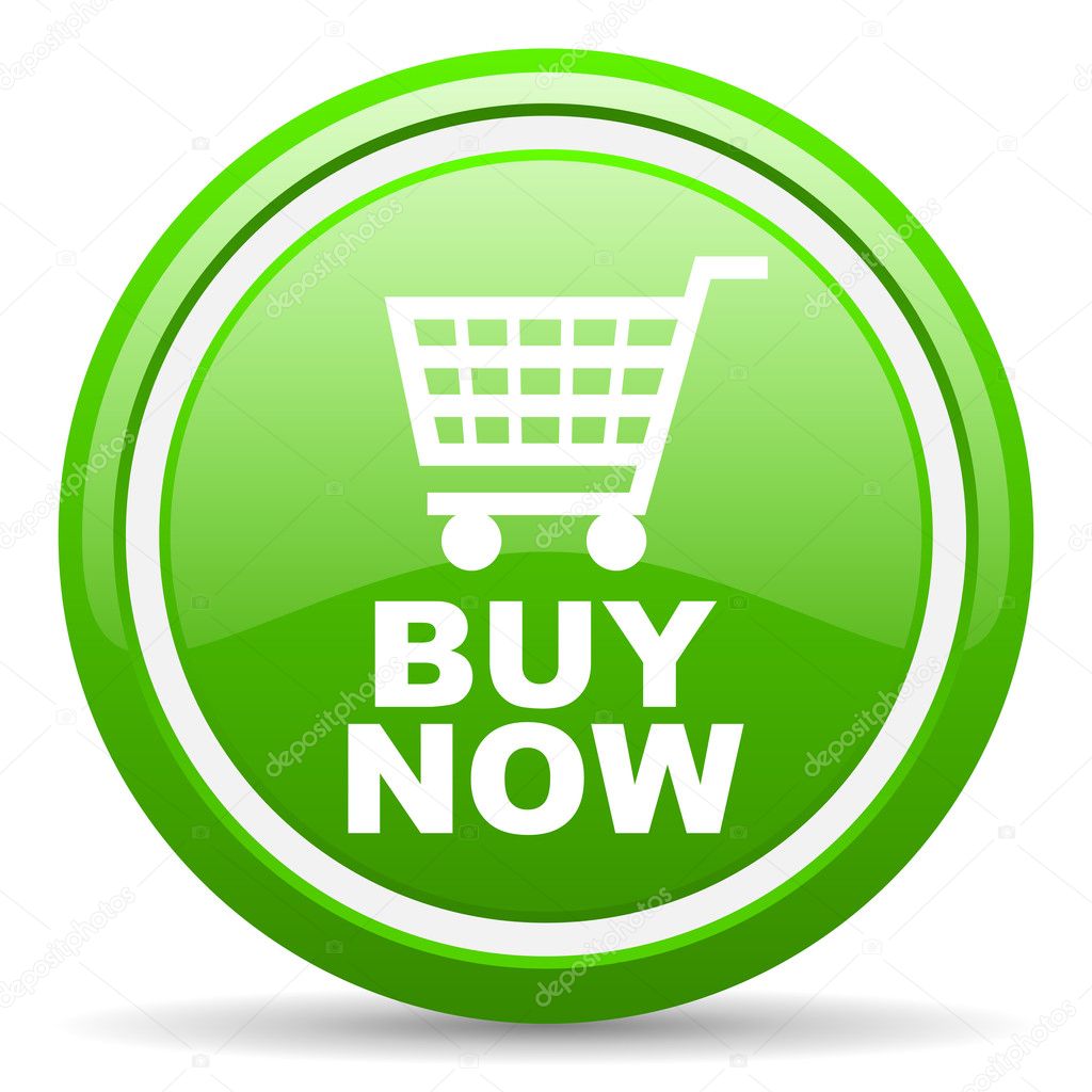 Buy now green glossy icon on white background Stock Photo by ©alexwhite ...