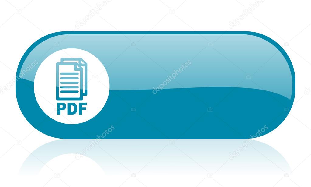 Pdf blue web glossy icon — Stock Photo © alexwhite #22323883