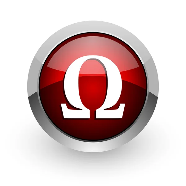 Red Omega Symbol