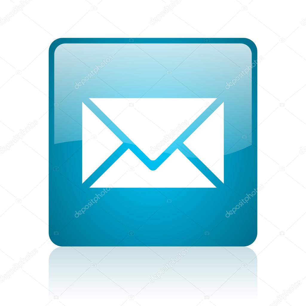 Mail blue square web glossy icon Stock Photo by ©alexwhite 22901536