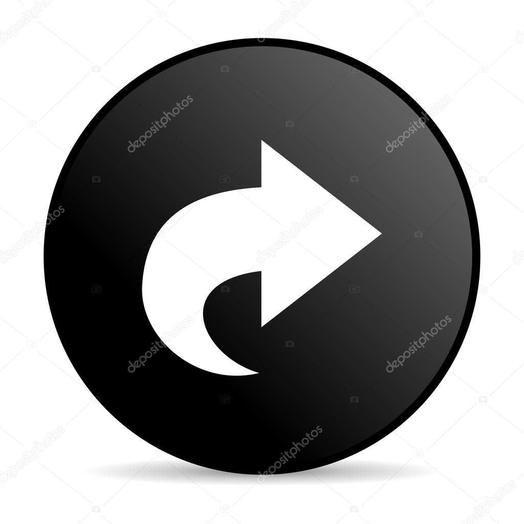 Next black circle web glossy icon — Stock Photo © alexwhite #24500587