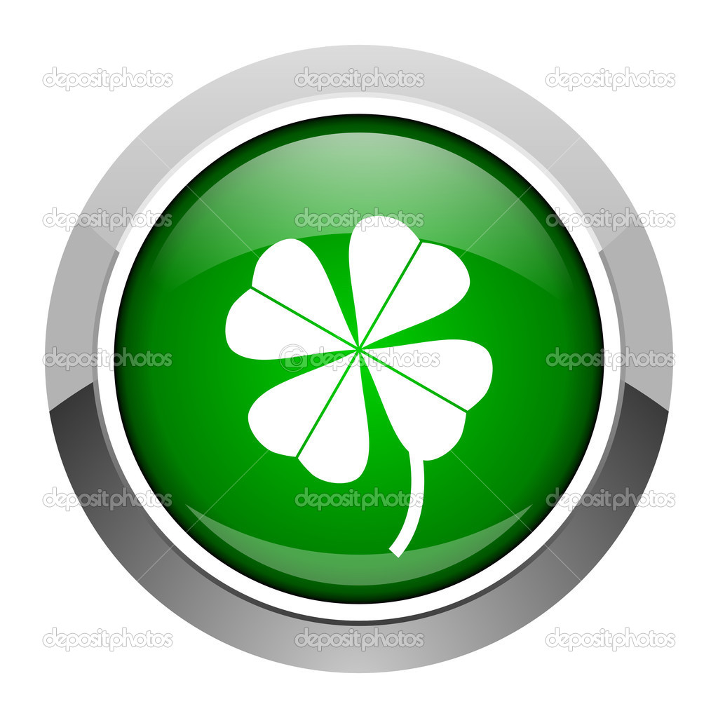 Icono de trébol de cuatro hojas — Foto de Stock #27515193 — Depositphotos