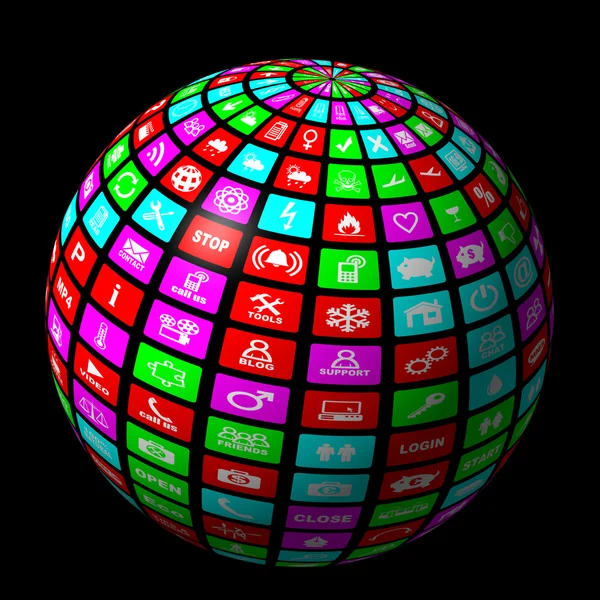 Multimedia sphere — Stock Photo © alexwhite #2081536