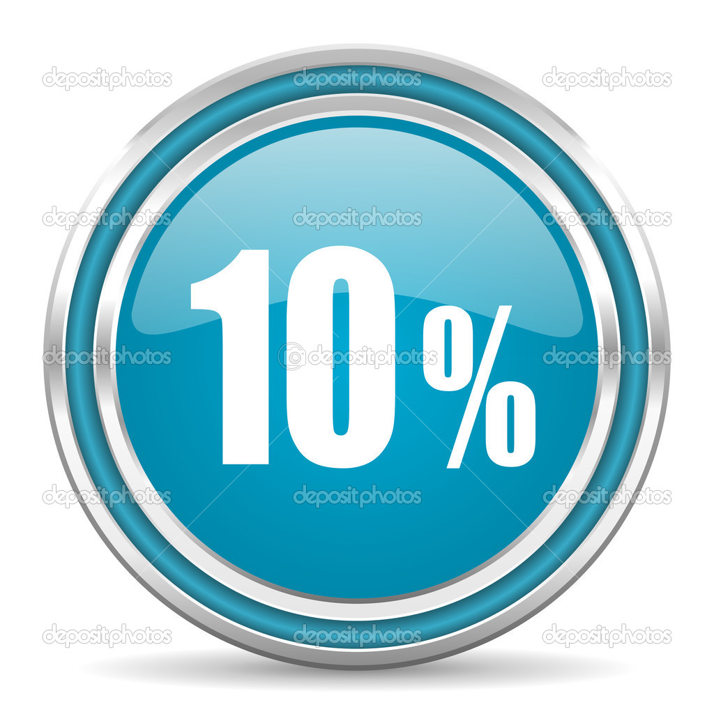 10 percent icon Stock Photo by ©alexwhite 31172903