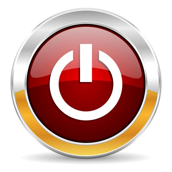 Power red circle logo — Stock Vector © ylivdesign #16051003