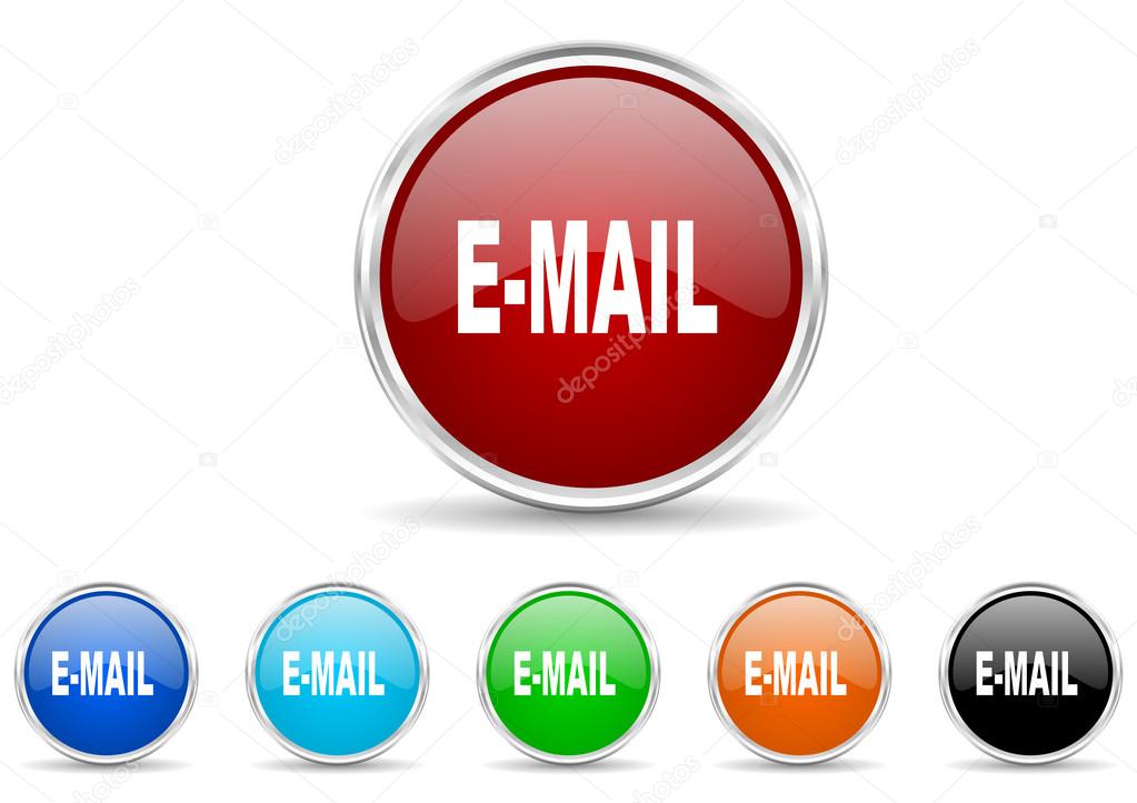 Mail icon set — Stock Photo © alexwhite #36111669