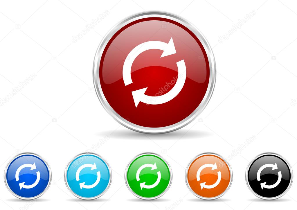 Reload icon set — Stock Photo © alexwhite #36113297