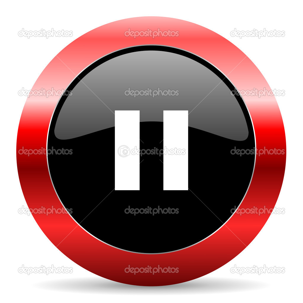 Pause icon — Stock Photo © alexwhite #39892757