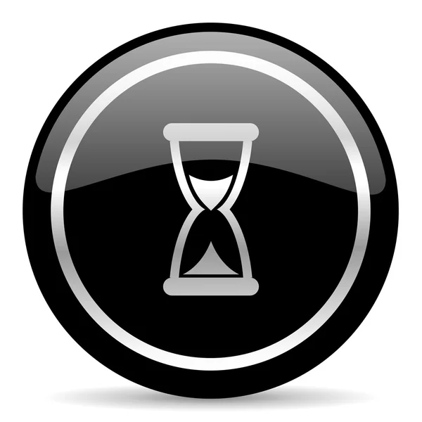 Zandloper tijdpictogram geïsoleerd Stock Photos, Royalty Free Zandloper ...