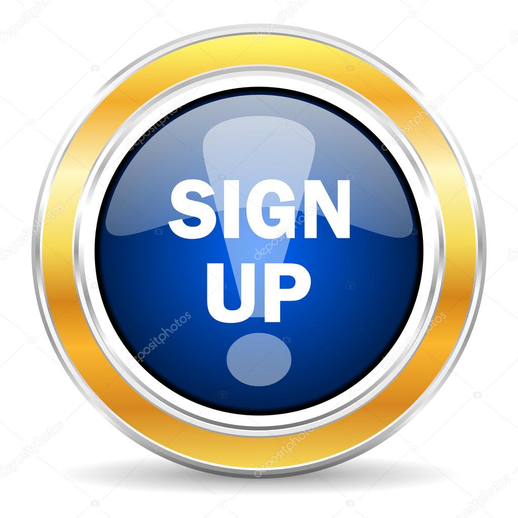 Sign up icon — Stock Photo © alexwhite #42687383