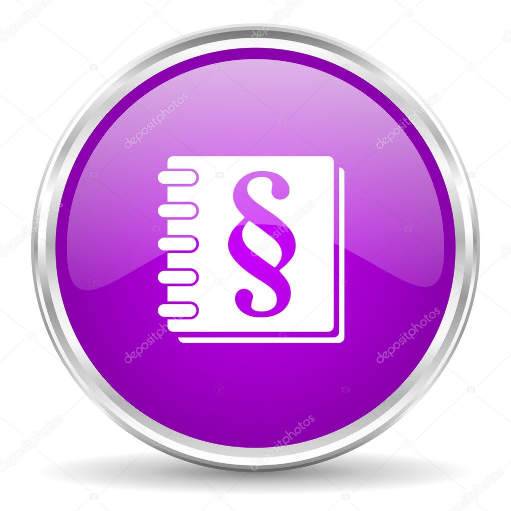 Law pink glossy icon — Stock Photo © alexwhite #46640053