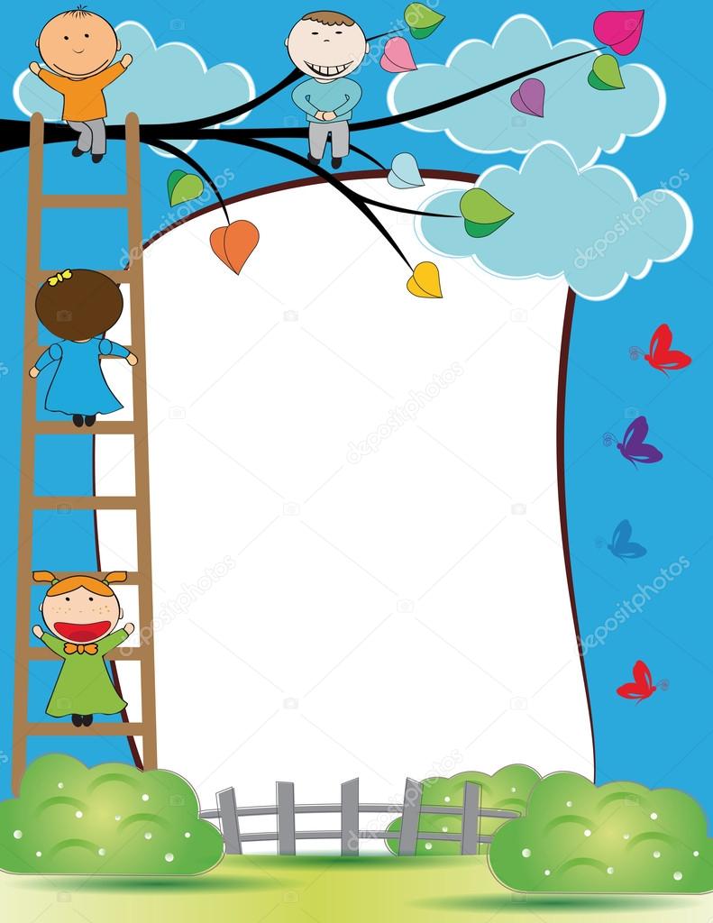 Kids frame Stock Vector by ©justaa 38460537