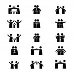 Friend Friendship Relationship Teammate Teamwork Society Icon Sign ...