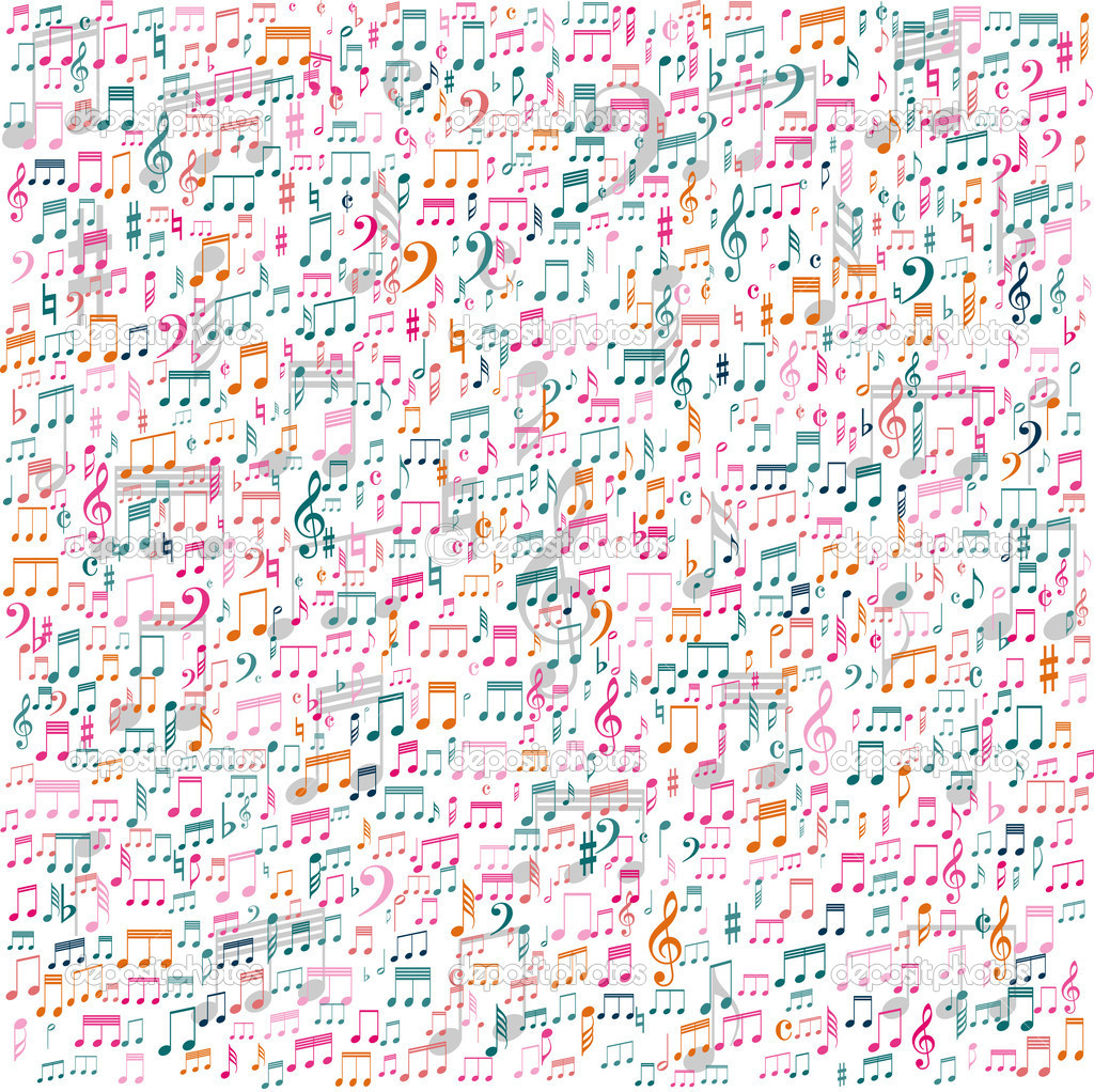 Colorful musical background, vector Stock Vector by ©ngaga35 18067525