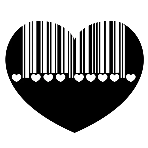 Barcode heart, vector Stock Vector Image by ©ngaga35 #18311963