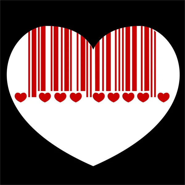 Barcode heart, vector Stock Vector Image by ©ngaga35 #18311963