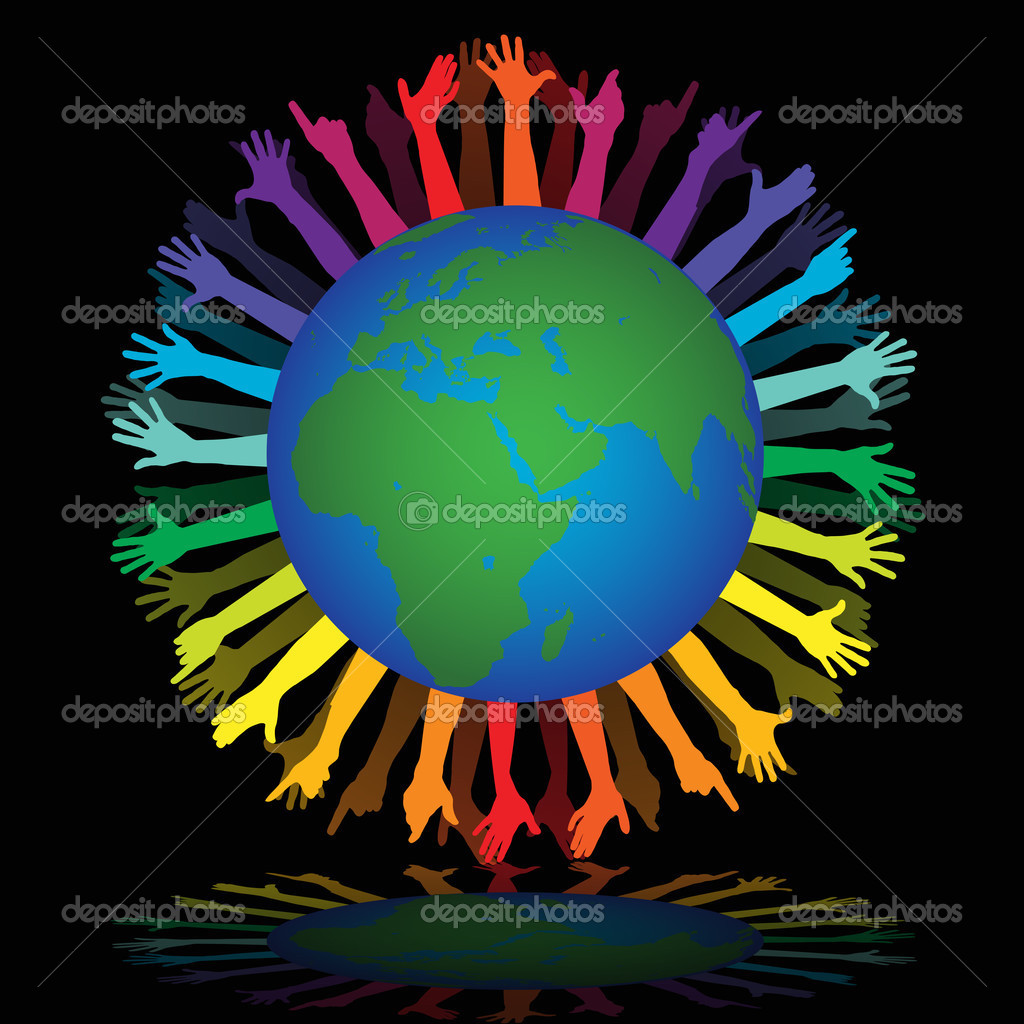 Happy world Stock Vector by ©ngaga35 32402259