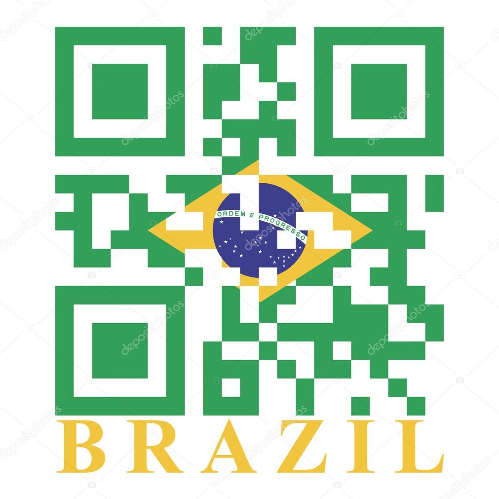 Brasil Bandera del código QR Vector de stock por ©ngaga35 47914811