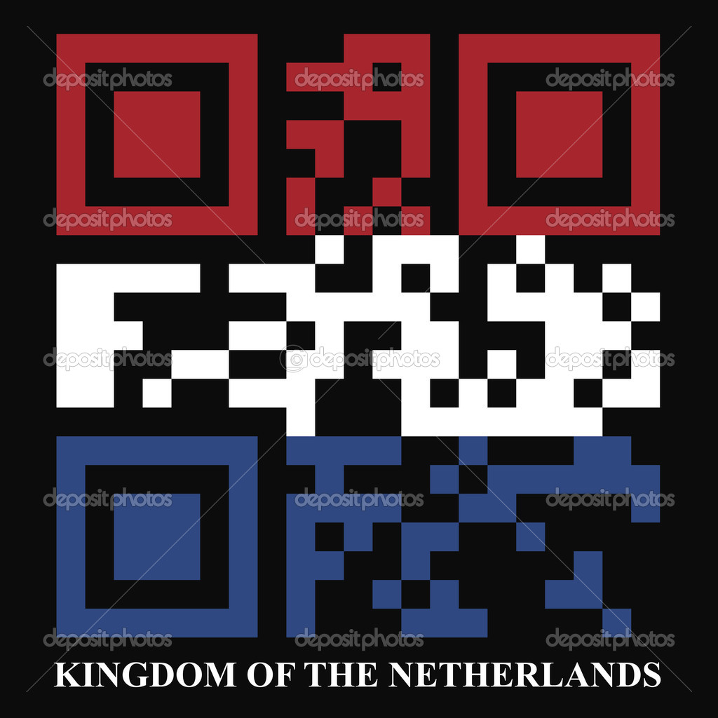 Netherland QR code flag Stock Vector Image by ©ngaga35 #47993497