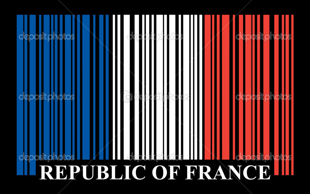 French barcode flag Stock Vector Image by ©ngaga35 #49721327