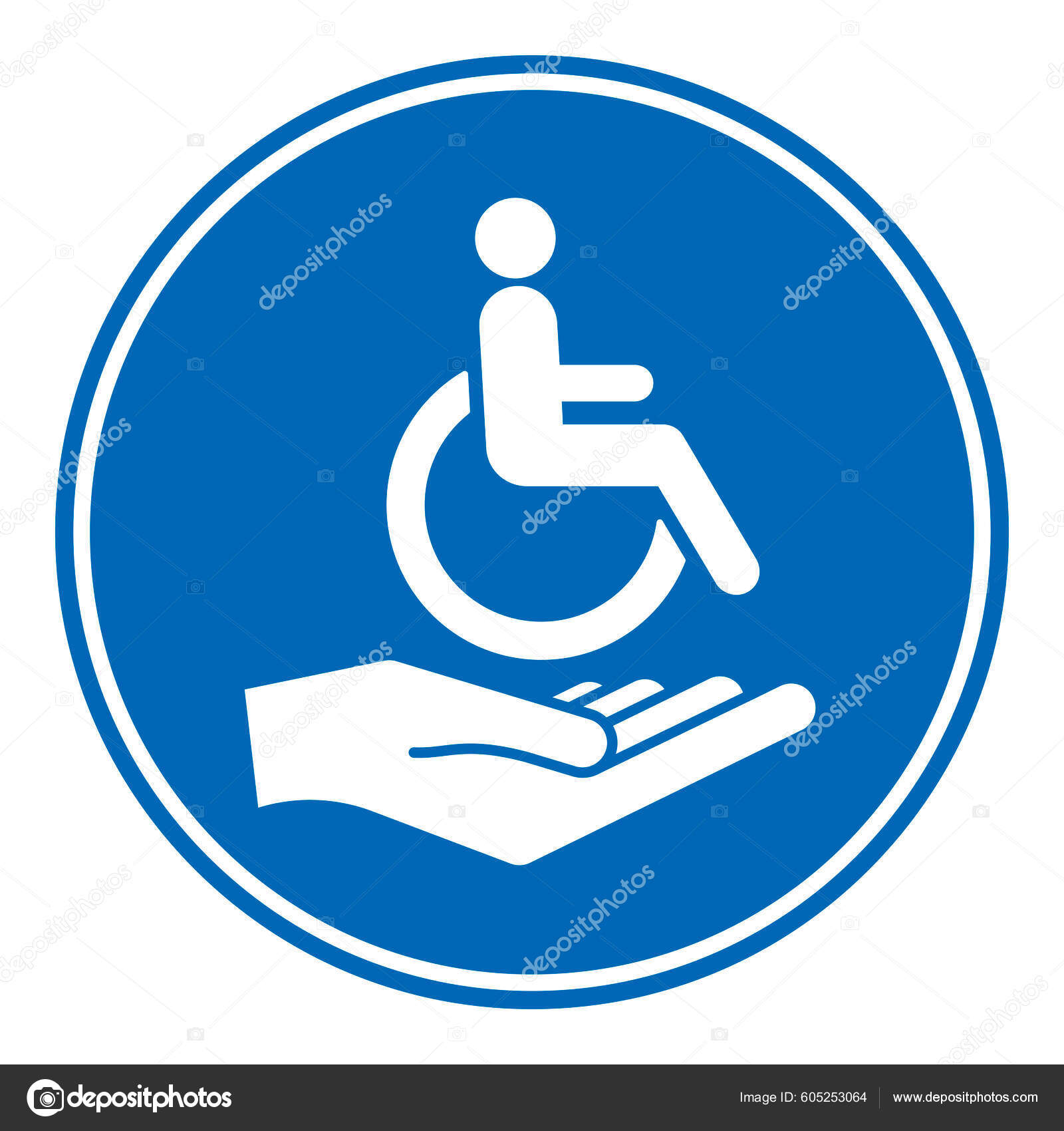 Disability Person Wheelchair Helper Hand Handicapped Patient Disabled ...