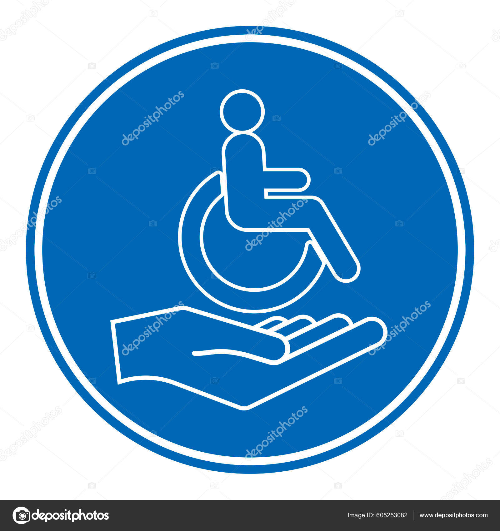 Disability Person Wheelchair Helper Hand Handicapped Patient Disabled ...
