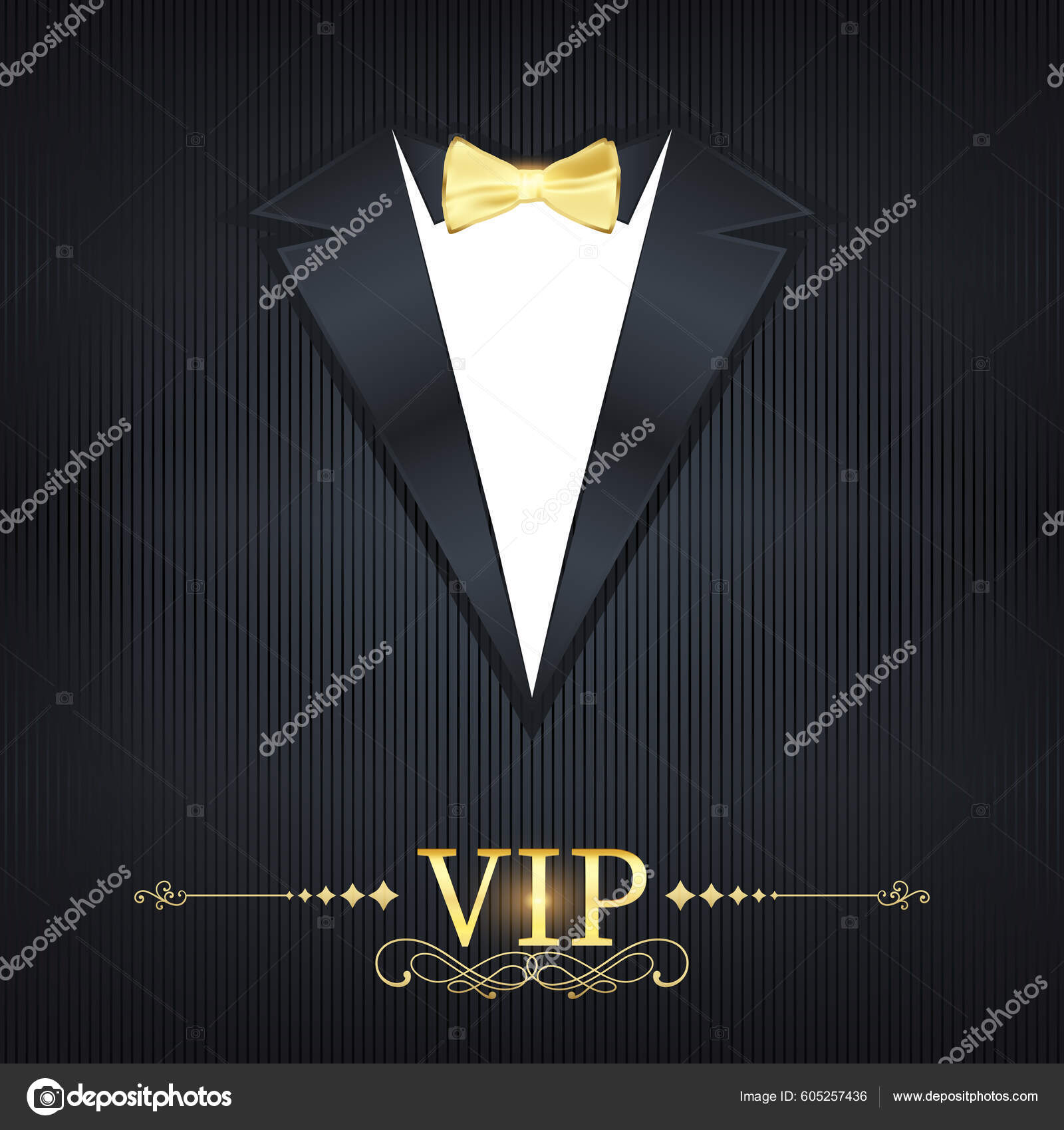 Suit Symbol Bow Tie Businessman Tuxedo Sign Vector de stock #605257436 ...