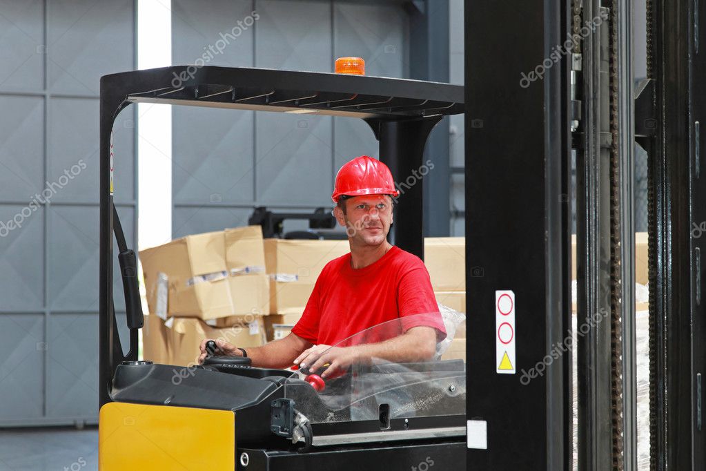 Forklift driver Stock Photo by ©Baloncici 20170029