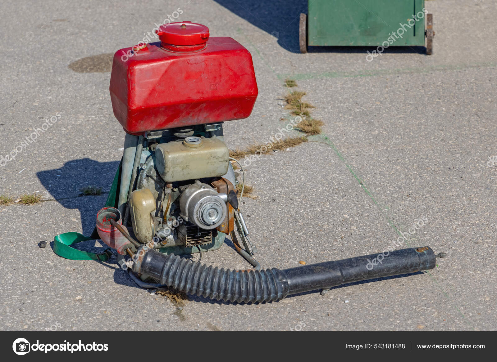 Gas Powered Mist Duster Agricultural Blower Backpack Stock Photo by ...