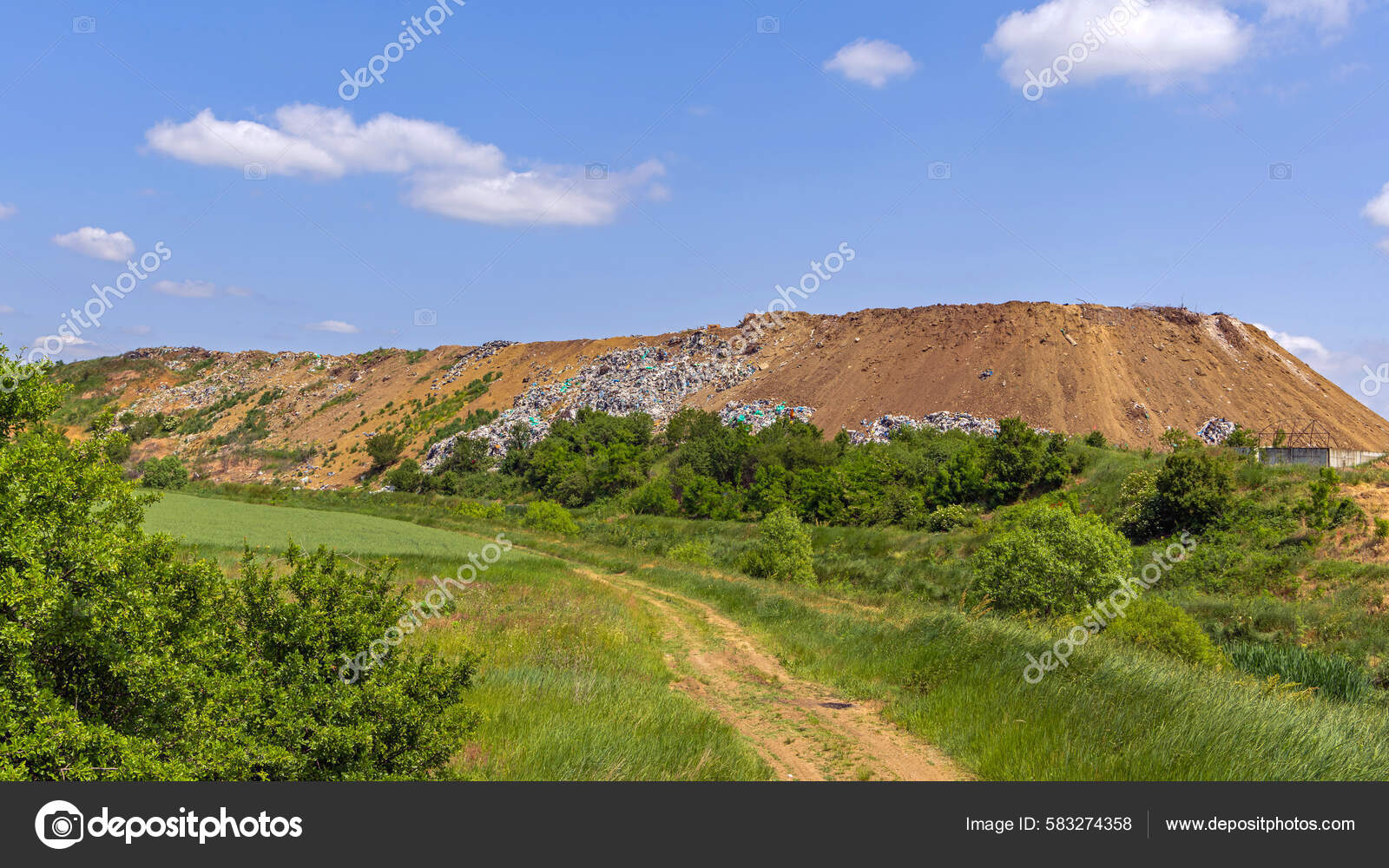 Way Communal Dump Site Landfill Non Hazardous Waste City Stock Photo by ...