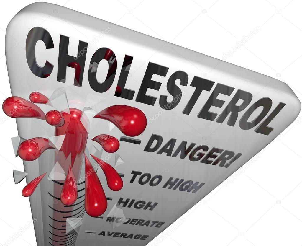 Cholesterol Dangerous Level Measuring Risk Heart Disease Stroke — Stock ...