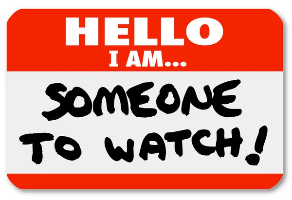 Hello I Am Blank Red Name Tag Sticker Stock Photo by ©iqoncept 74171001