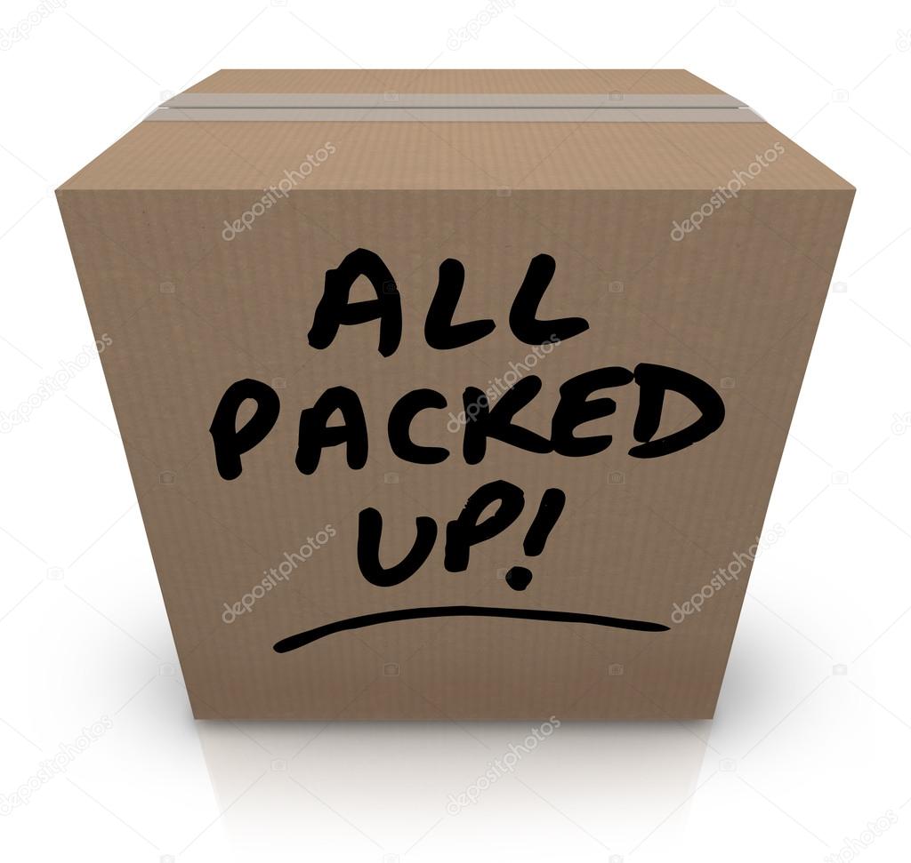 All Packed Up Cardboard Box Moving Relocation — Stock Photo © iqoncept ...
