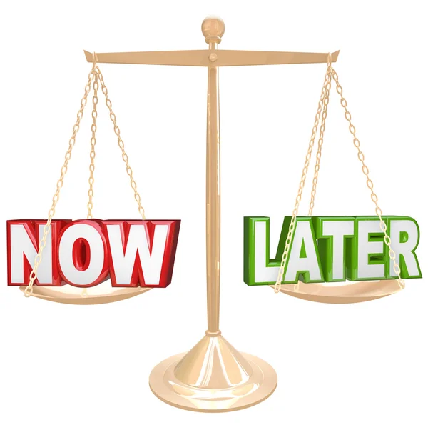 Now vs later Stock Photos, Royalty Free Now vs later Images | Depositphotos