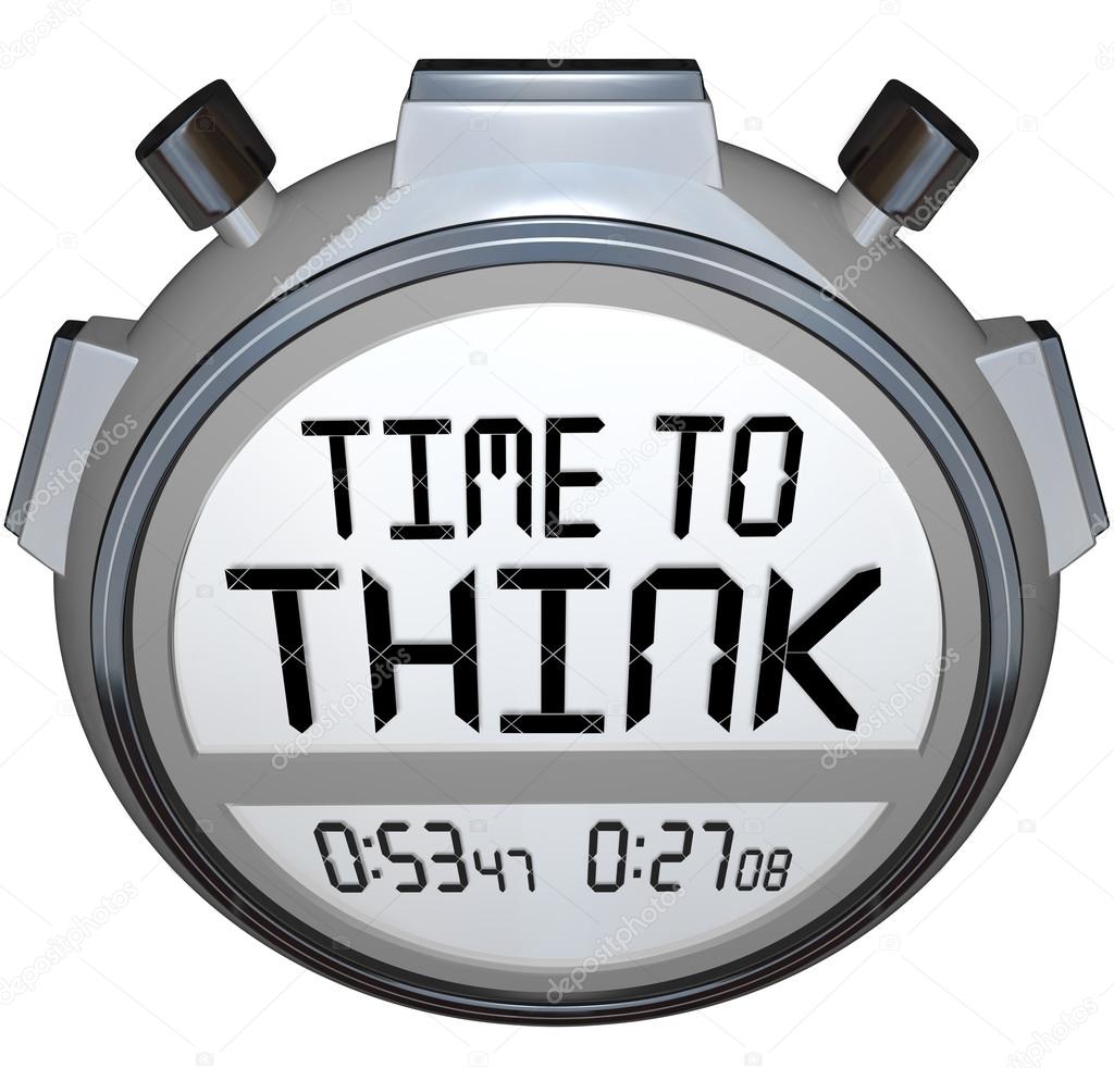 Time to Think Stopwatch Timer Creative Thought Stock Photo by ©iqoncept ...