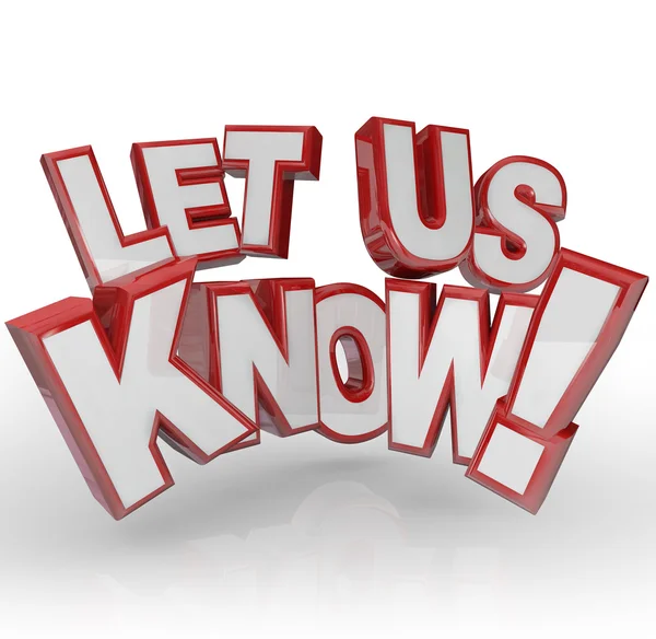 Let us know Stock Photos, Royalty Free Let us know Images | Depositphotos