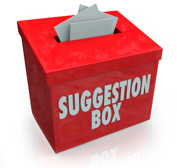 Suggestion Box Ideas Examples